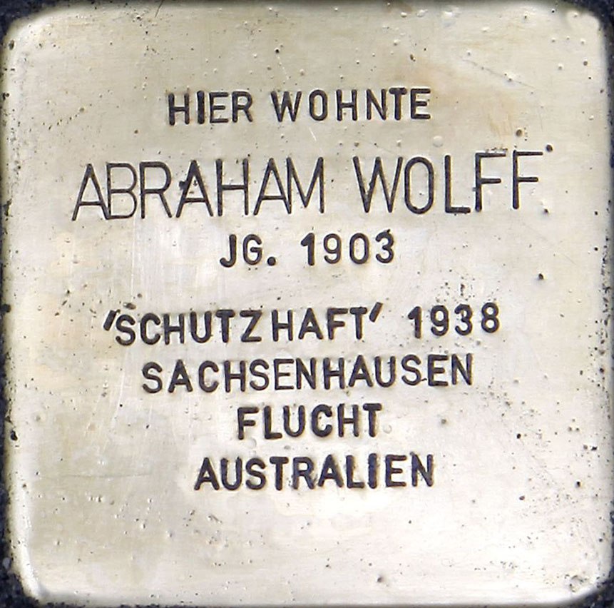 Abraham Selly Wolff | Stolpersteine